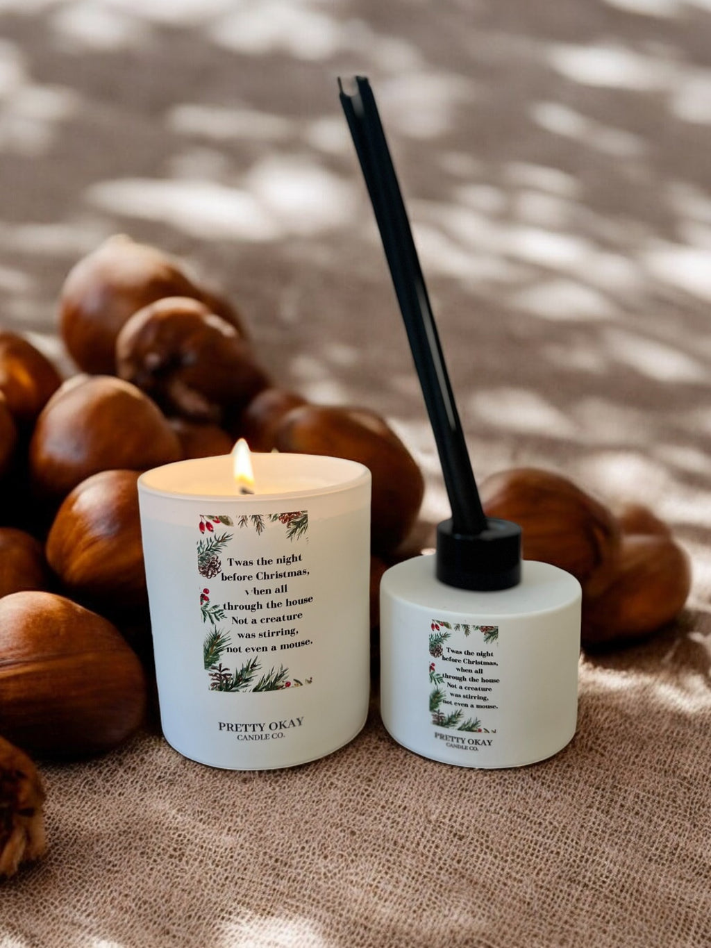 Roasted Chestnut 220g Candle – Pretty Okay Candle Co